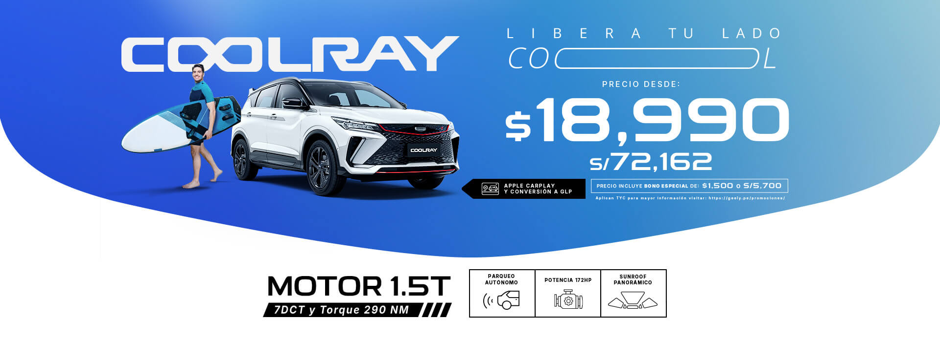 Descubre las mejores camionetas y carros SUV | Geely Perú
